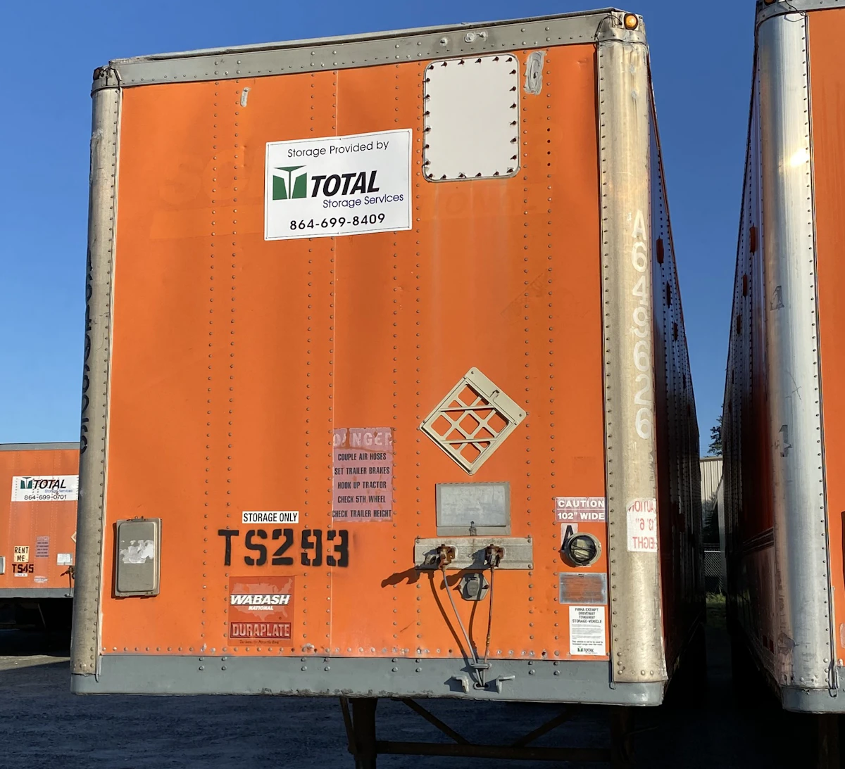 Cartage & Storage Trailers | Serving SC & NC